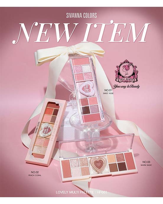 SIVANNA COLORS Lovely Multi Palette 03 Warm Basic – Thai House Cosmetics
